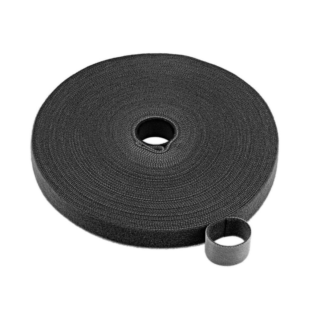 25 Meter 3cm Dubbelzijdig Klittenband Zwart Kabelbinder Andriez